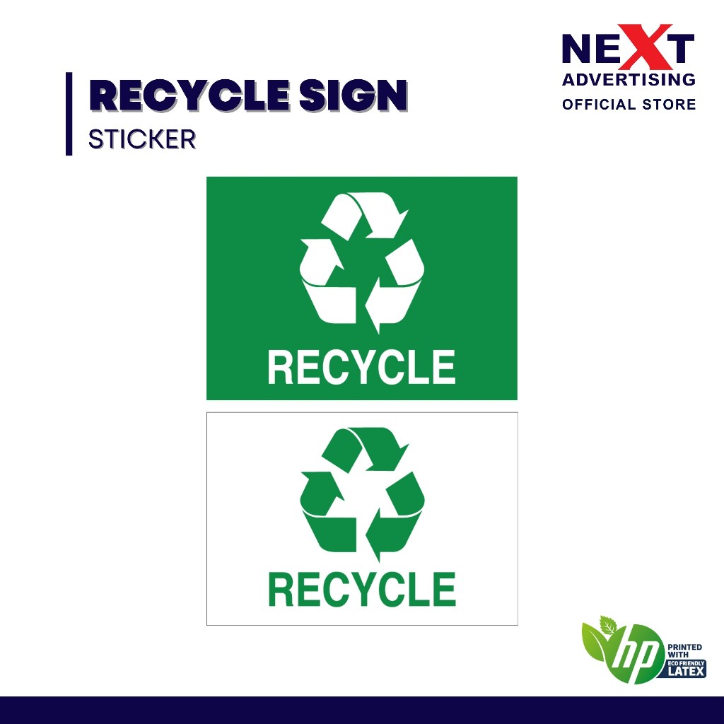 Recycle Label Sign Sticker Only | Shopee Philippines