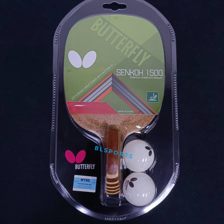 Butterfly SENKOH 1500 Penhold Table Tennis Racket Ping Pong Bat w ...