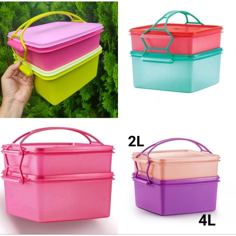 Tupperware Jumbo Goody Box with Cariolier | Shopee Philippines