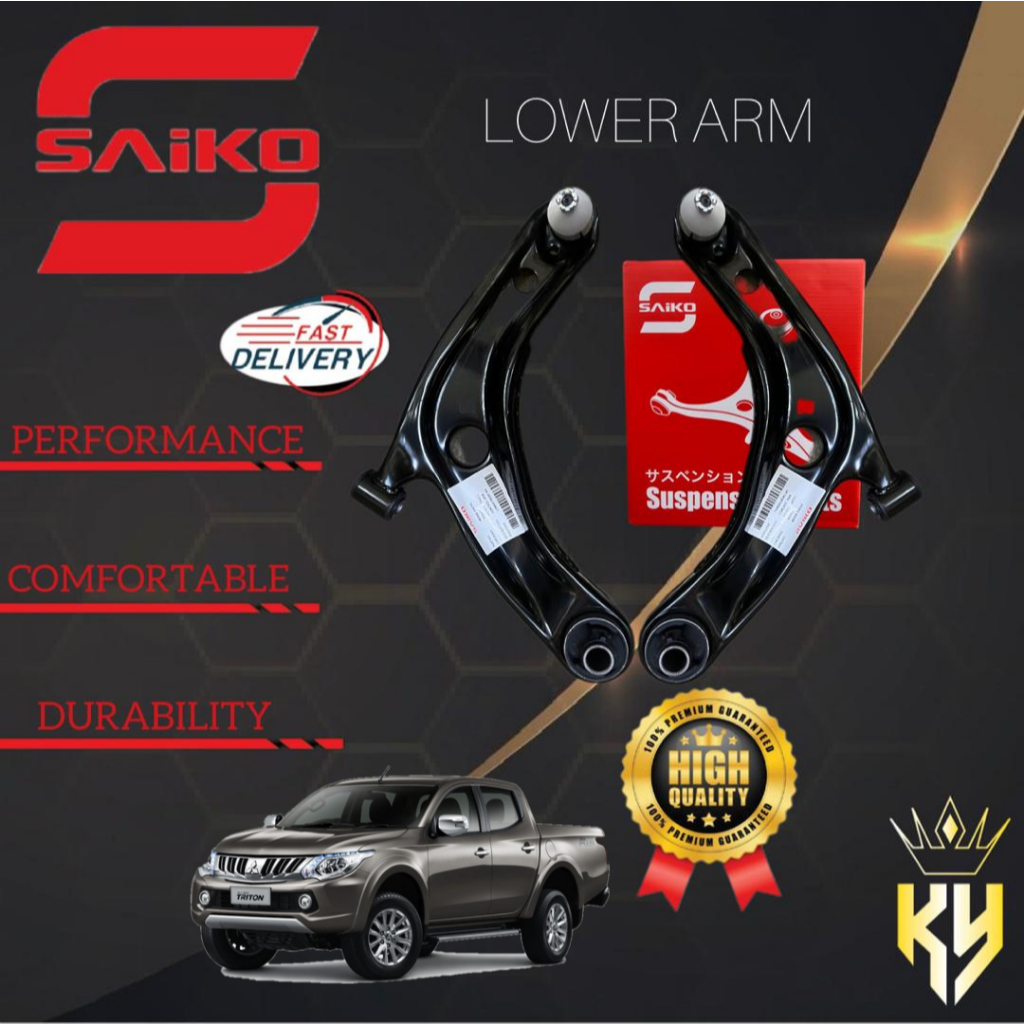 SAIKO FRONT LOWER ARM MITSUBISHI TRITON 2015 - 2019 (4013A471 ...