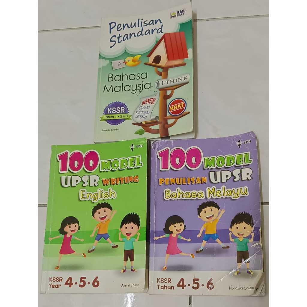 (PRELOVED) 100 MODEL UPSR WRITING English KSSR Year 4,5,6 (SET OF 3 ...