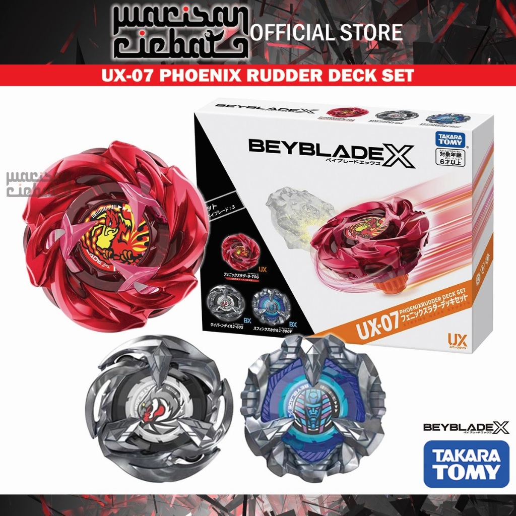 Takara Tomy Beyblade X UX-07 Phoenix Rudder Deck Set | Shopee Philippines