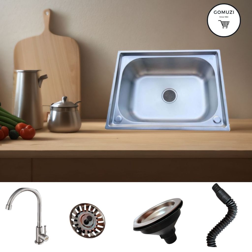 Stainless Steel Sink Singki Dapur SINGKI PETAK SINGKI TABLETOP 53cm X ...