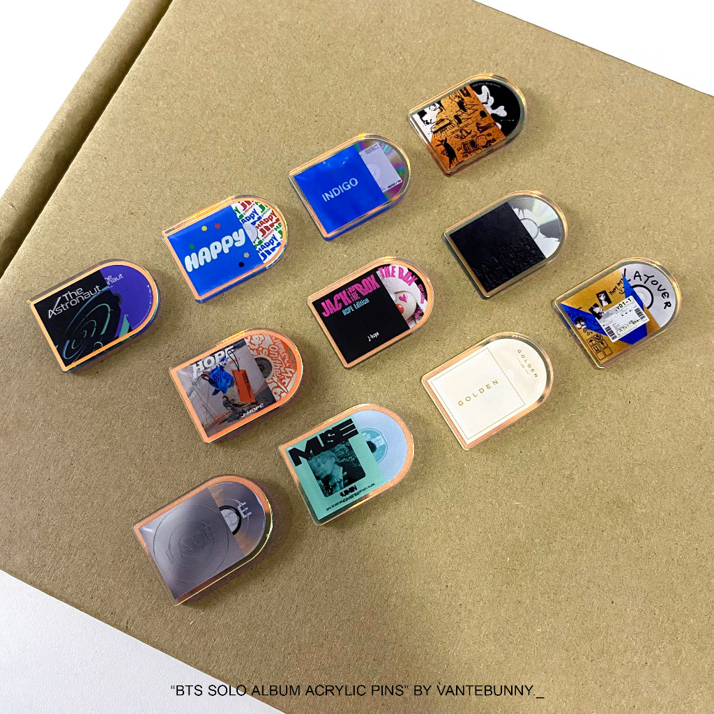 Solo Album Vinyl Acrylic CD Pins - Golden Layover Muse Face Happy RPWP ...