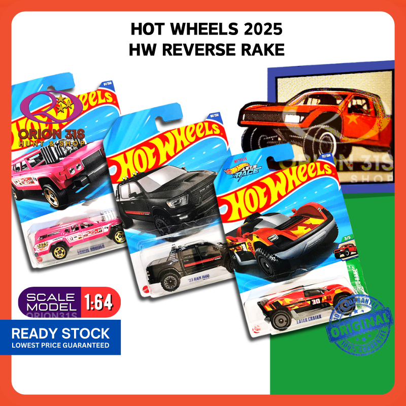 Hot Wheels 2025 HW Reverse Rake Cruise Bruiser/ '23 Ram 1500/ Later ...