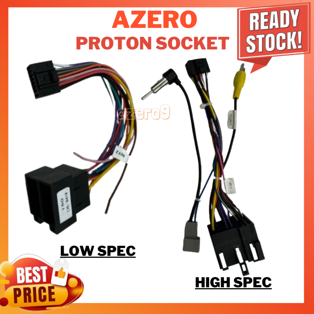 PROTON Socket Plug and Play Cable Player Socket Use For Car Android ...