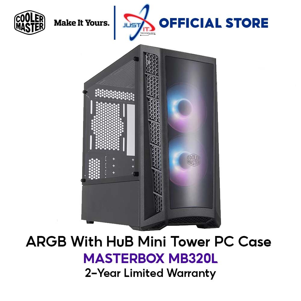 Cooler Master Masterbox MB320L ARGB With Hub Mini Tower PC Case MCB ...