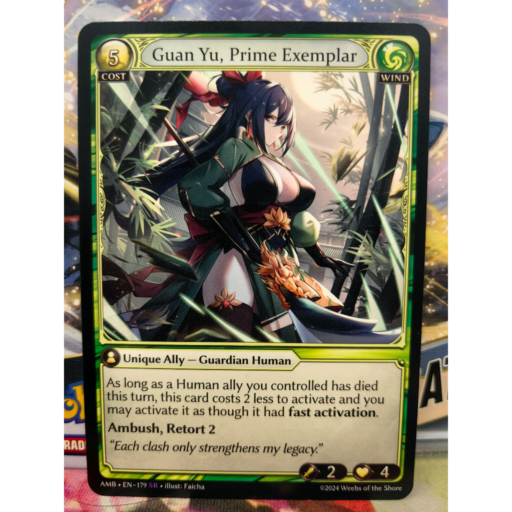 Grand Archive TCG Guan Yu, Prime Exemplar - Mortal Ambition (AMB1E) EN ...