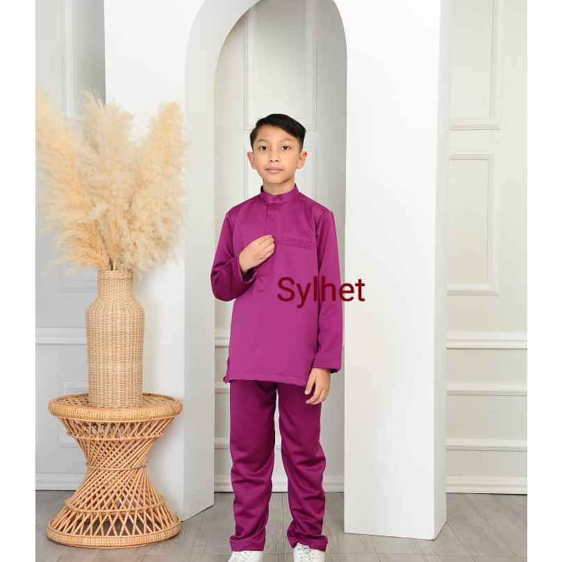 Baju Melayu 2y-12y(Pearl skin Premium soft quality) | Shopee Philippines