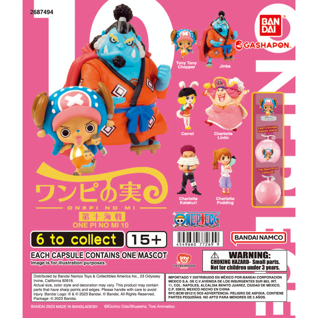 Japan Bandai One Piece Onepi no Mi Gashapon Vol.10 Naval Battle B1748 ...