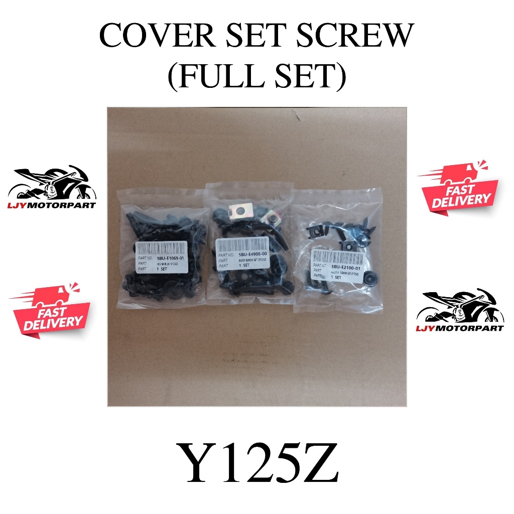 YAMAHA Y125Z COVER SET SCREW FULL SET | Shopee Philippines