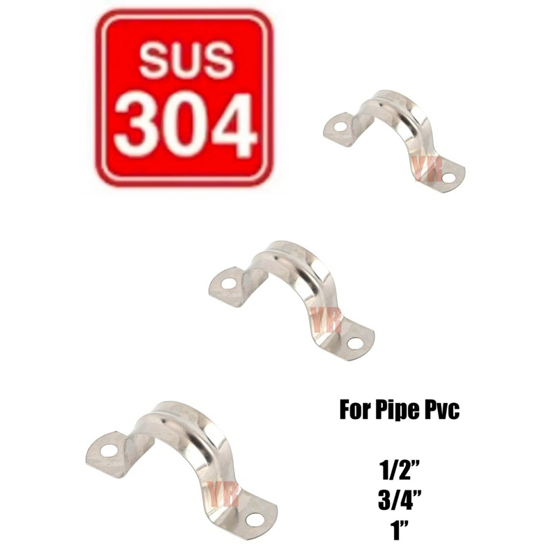 Stainless Steel U Clip 304 Grade 1/2” 3/4” 1” Use For Pvc pipe clip ...