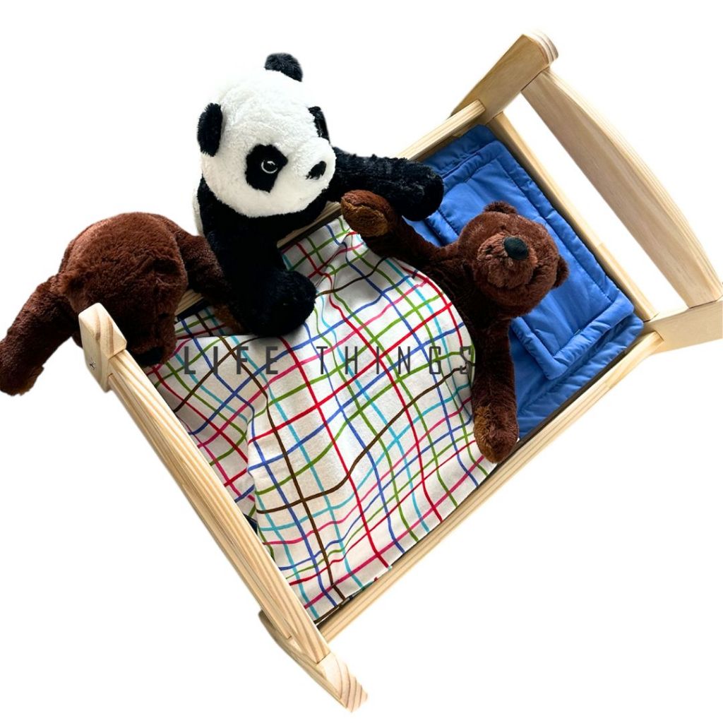 IKEA DUKTIG Doll's bed with bedlinen set, Katil anak ptg dgn set linen ...