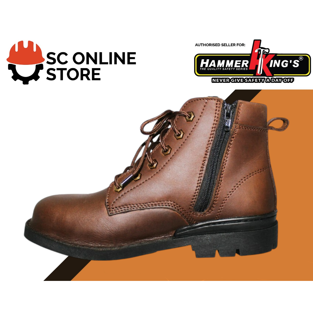 Hammer Kings Exclusive Safety 13019 Mens Shoes Mid Cut Lace with Side ...