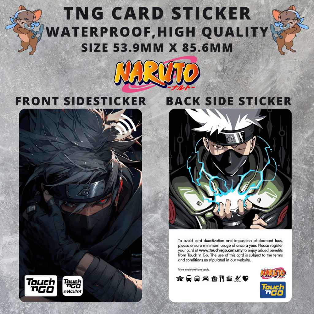 Kakashi Hatake - Card Sticker/Touch n Go Card Sticker Cover | Shopee ...