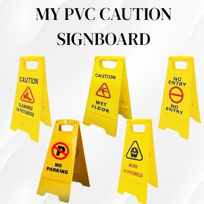 PVC CAUTION SIGN BOARD NO ENTRY NO PARKING WET FLOOR WORKING & CLEANING ...