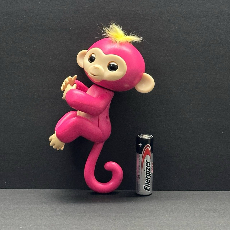 WowWee Pink & Yellow Hair Monkey 5" Tall Interactive Fingerling w ...