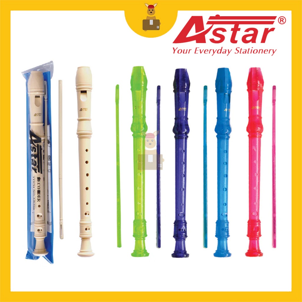 ASTAR Plastic Soprano Recorder Flute Rekoder Music Instrument Suling ...