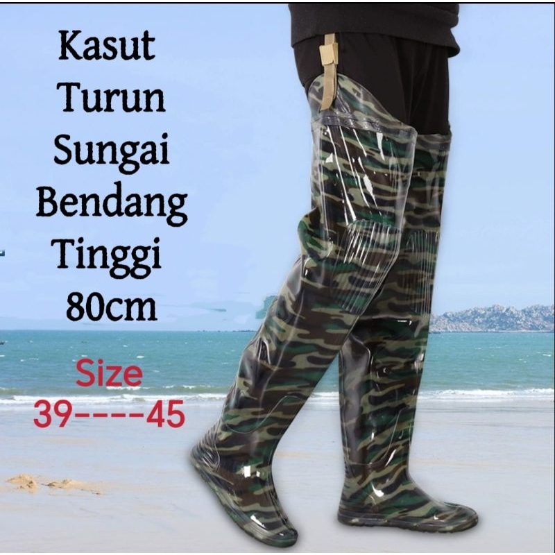 Kasut turun sawah bendang sungai tinggi 80cm/High quality waterproof ...