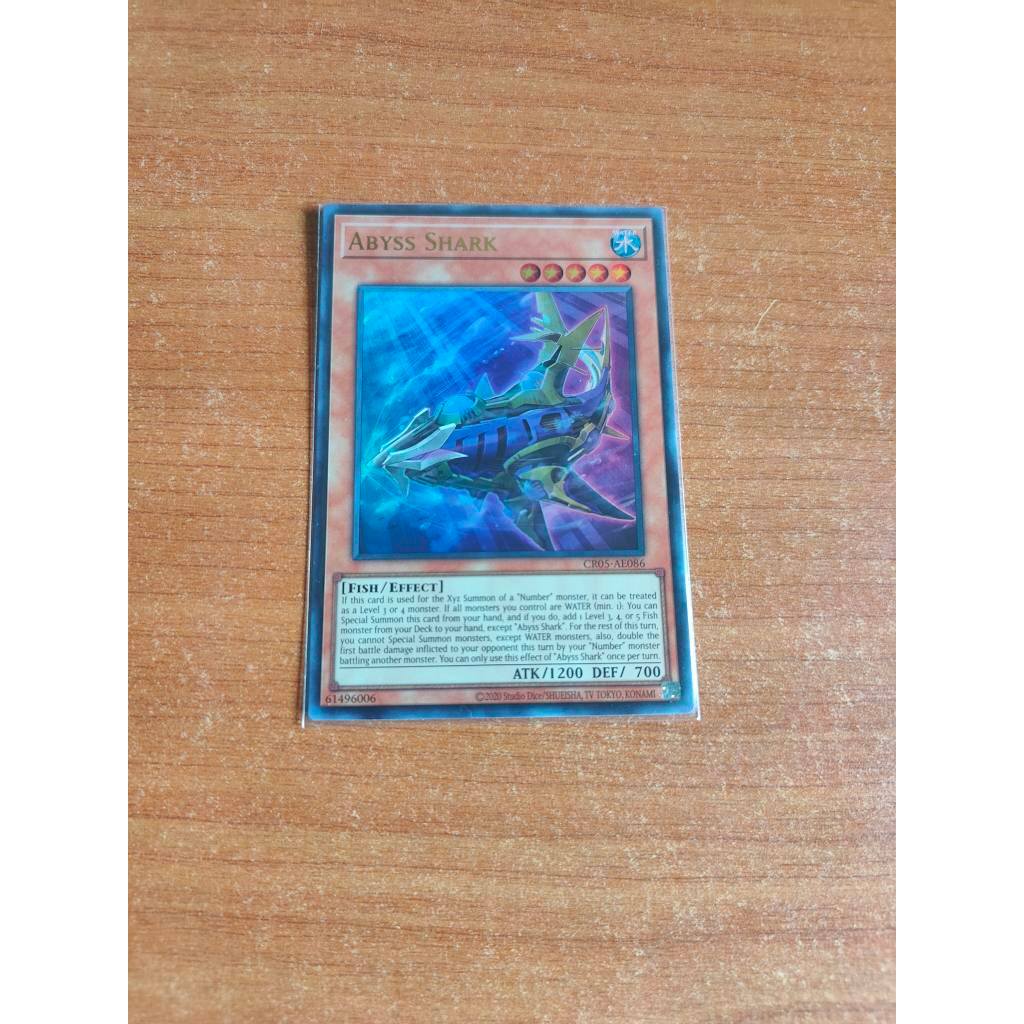 Yugioh: CR05-AE086 CR05-AES08 Abyss Shark (UR/SCR/QSCR) | Shopee ...