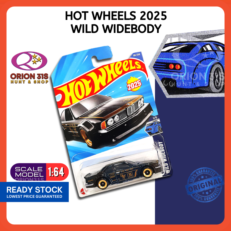 Hot Wheels 2025 Wild Widebody BMW 635 CSi Metalflake black Diecast Car ...