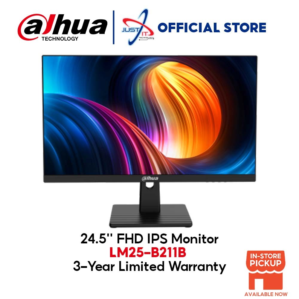 DAHUA LM25-B211B 24.5" FHD MONITOR ( 24.5" IPS FHD / 1MS / 120HZ / HD MI + DP ) | Shopee Philippines