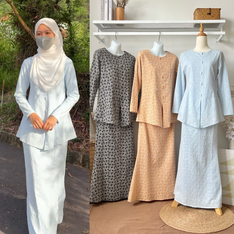 Inara Kurung Raya 2025 Kurung Embroidery Baju Kurung Baju Kurung ...