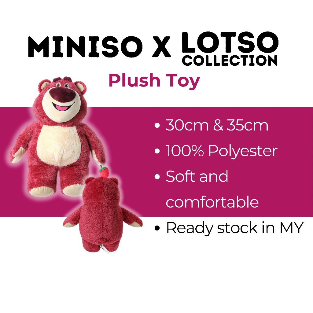 MINISO x Lotso Collection Plush Toy 30cm & 25cm | Shopee Philippines