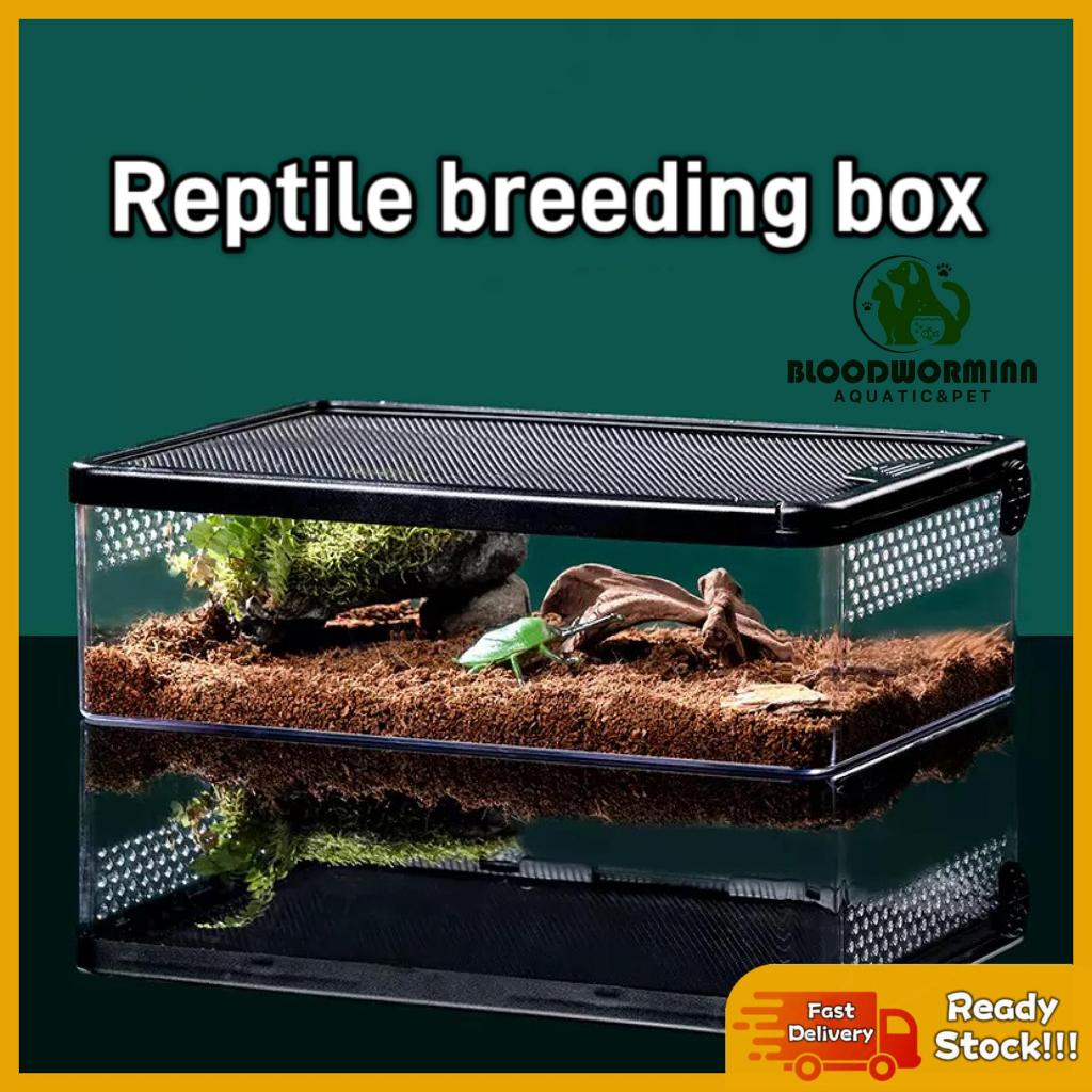 Reptile Breeding Box High Transparency Cage Snake Container Transparent ...