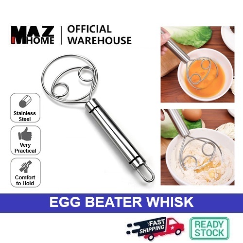 Flour Dough Whisks Hand Mixer Stainless Steel Handheld Mixer Flour ...