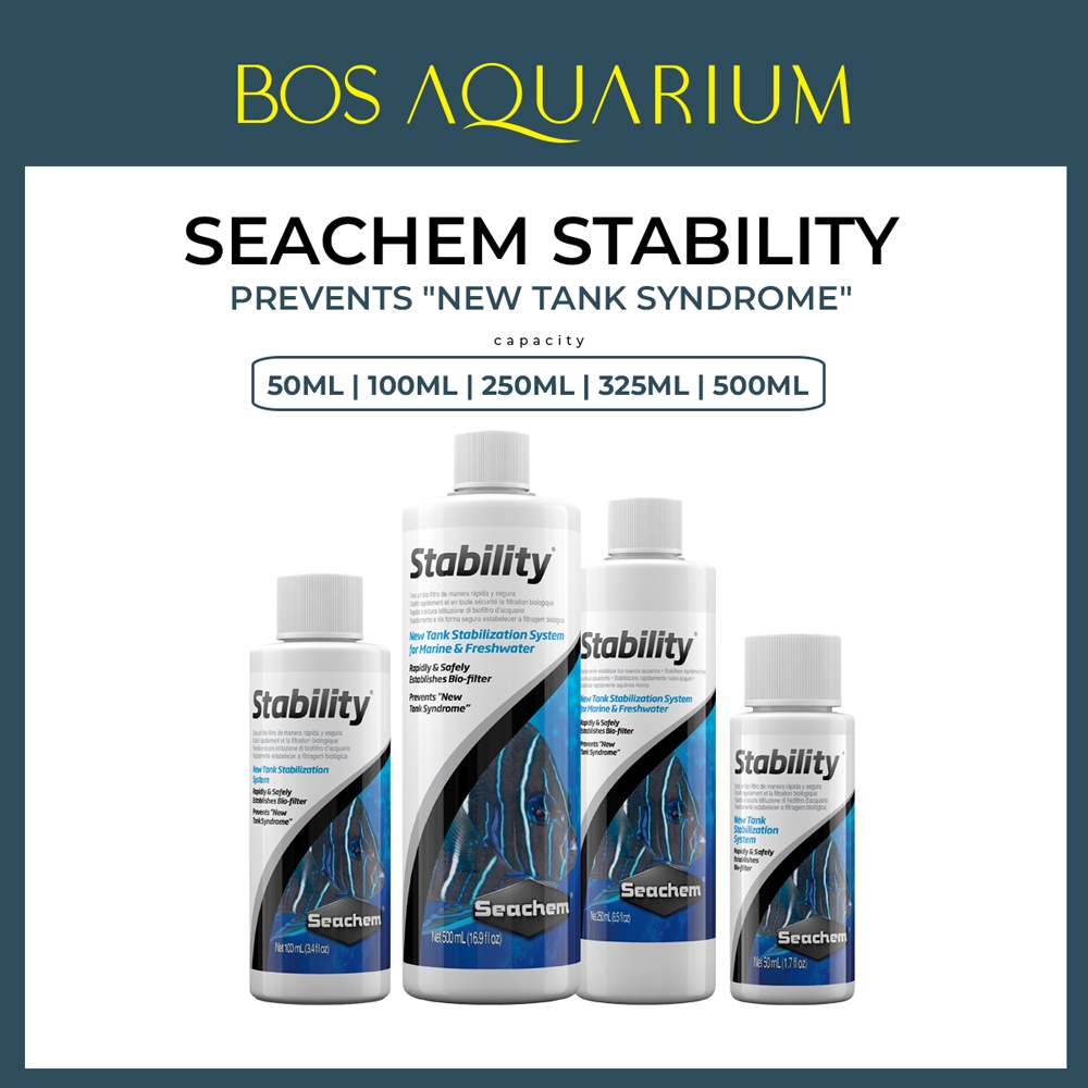 Seachem Stability - New Tank Stabilization System ( 50ml 100ml 250ml ...