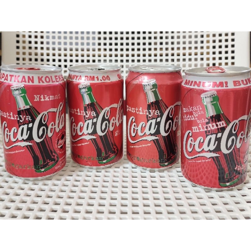 Coca Cola Collection Cans Empty Vintage Cans Top Open Bottom Open ...