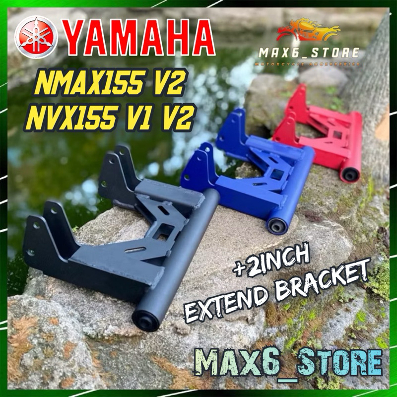 YAMAHA NVX155 V1 V2 NMAX155 V2 EXTEND ARM +2 INCI SWING ARM BRACKET ...