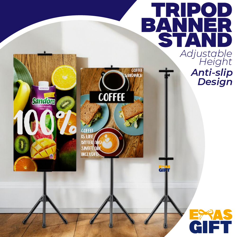 Tripod Banner Display Stand Tripod Stand Bunting Banner Adjustable ...