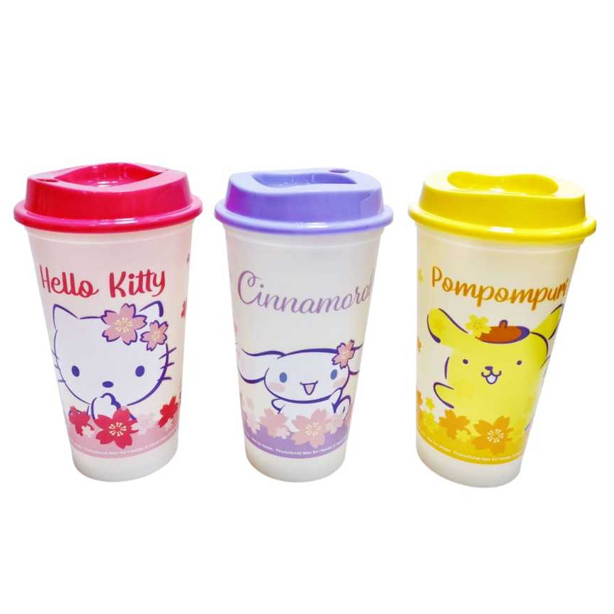 SANRIO CHARACTERS Drinking Cup Set of 3 Design 450ml | Shopee Philippines