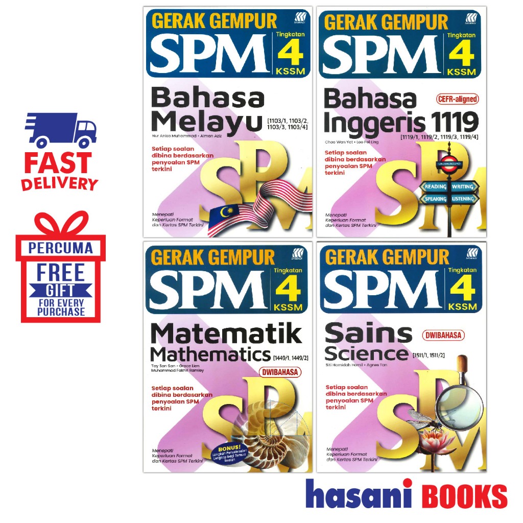 Hasani Sasbadi Form 4 SPM Combat Exercise Book | Shopee Philippines