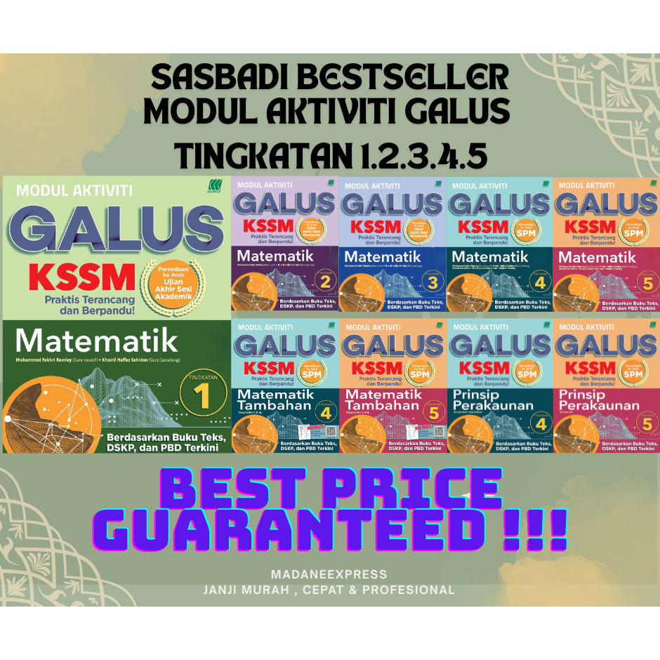 [EXPRESS] SASBADI BESTSELLER: GALUS MATHEMATICS ACTIVITY MODULE LEVEL 1, 2, 3, 4, 5 KSSM ...