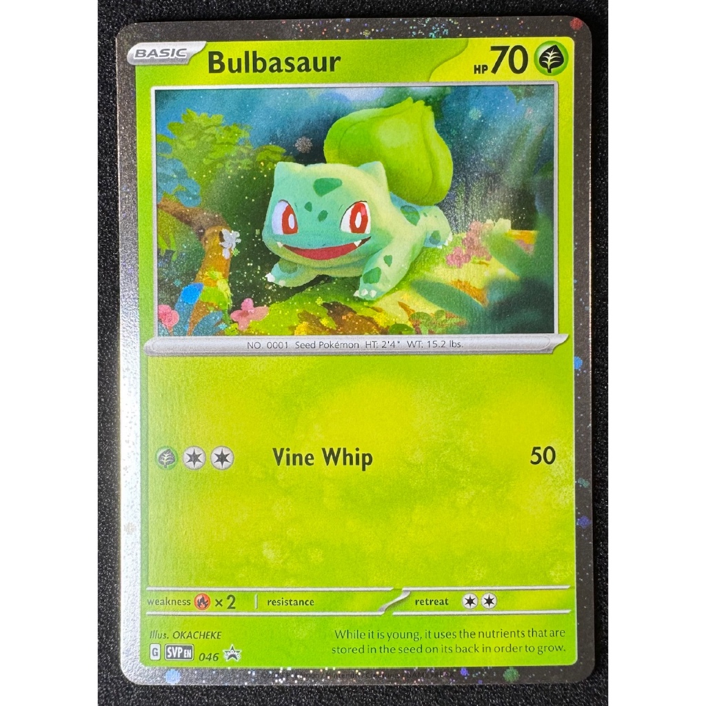 2023 Pokemon Svp En-Sv Black Star 046 Bulbasaur 151 Poster Collection ...