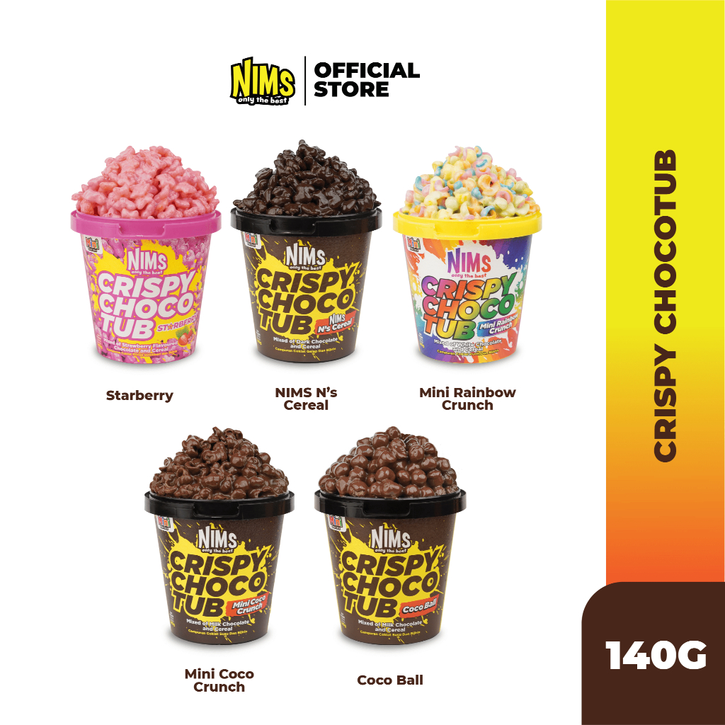 NIMS Mini Crispy Chocotub 140g – Chocolate Cereal Rangup 5 Attractive ...