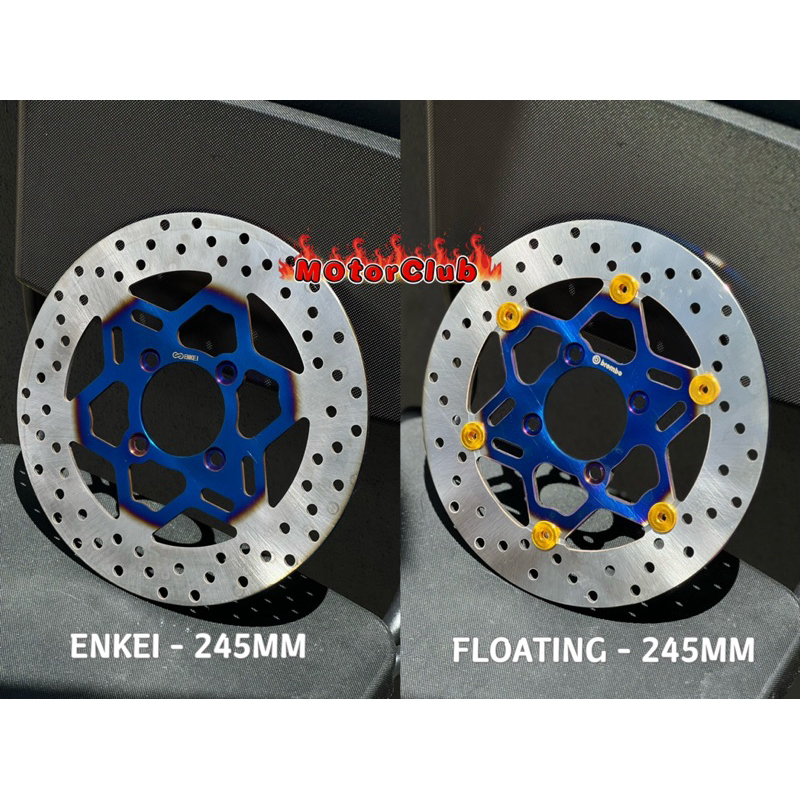 FRONT FLOATING DISC 245MM PIN TITANIUM KINGDRAG Y15 LC135 125Z LAGENDA ...