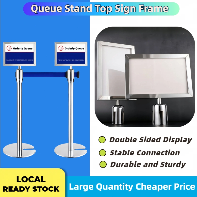 Queue Stand Signboard Display Frame A4 A3 Queue Up Pole Display Board ...