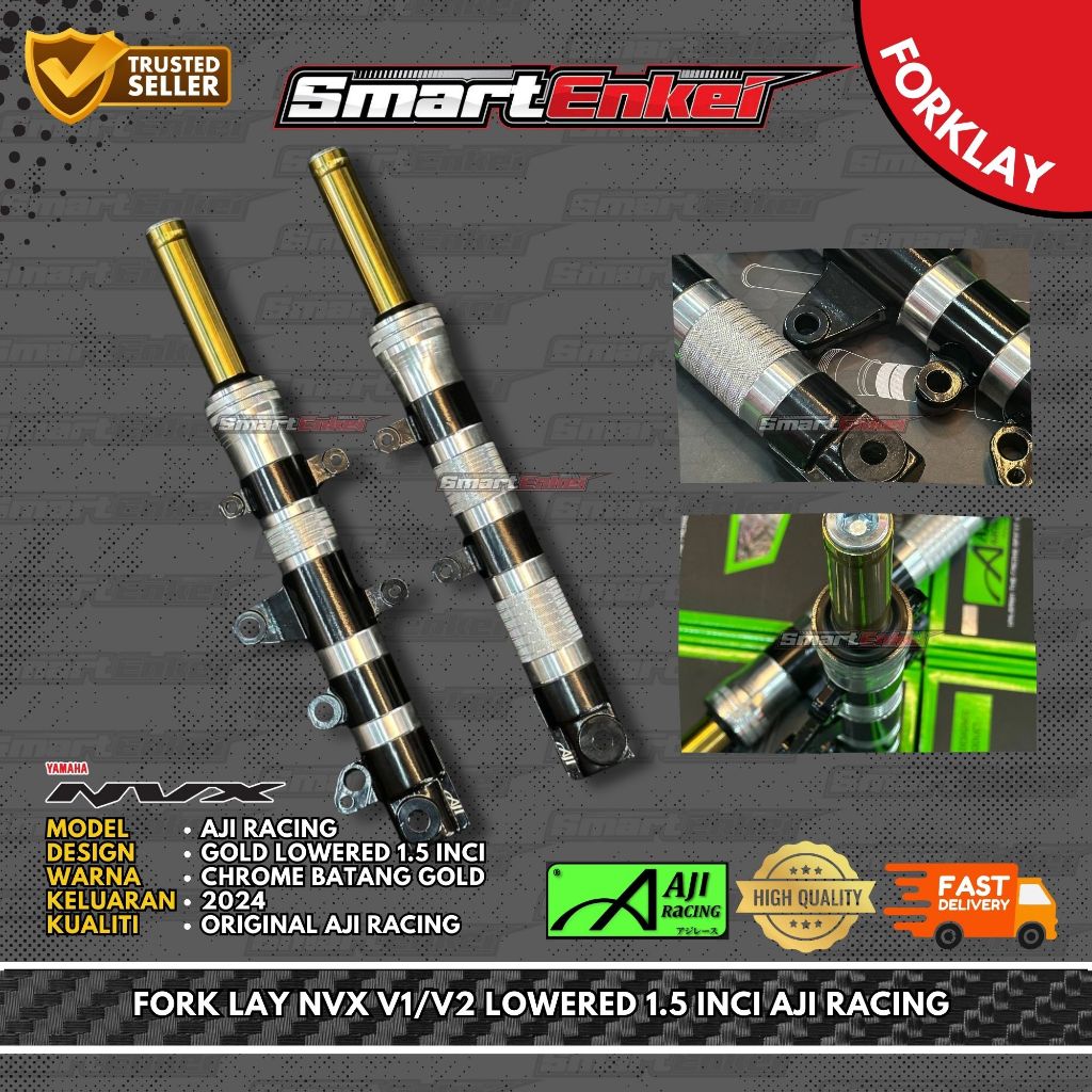 FORK LAY NVX V1/V2 LOWERED 1.5 INCI AJI RACING | Shopee Philippines