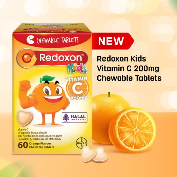 EXP 01/2026 REDOXON KIDS VITAMIN C 200MG CHEWABLE TAB 60'S | Shopee ...
