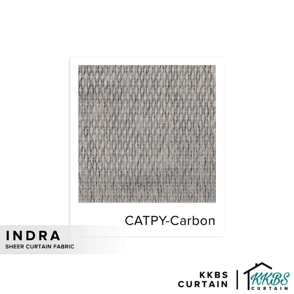 KKBS CURTAIN Indra-Catpy 126'' Kain Langsir Sheer Potong Meter (Indra ...