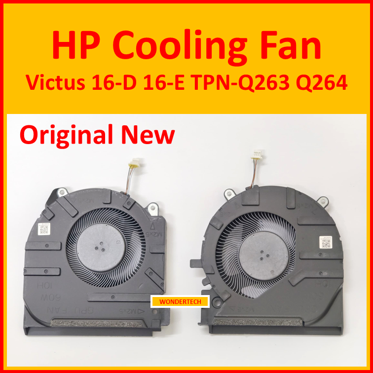 HP Victus 16-D 16-E CPU GPU Cooling Fan TPN-Q263 TPN-Q264 60W 80W ...