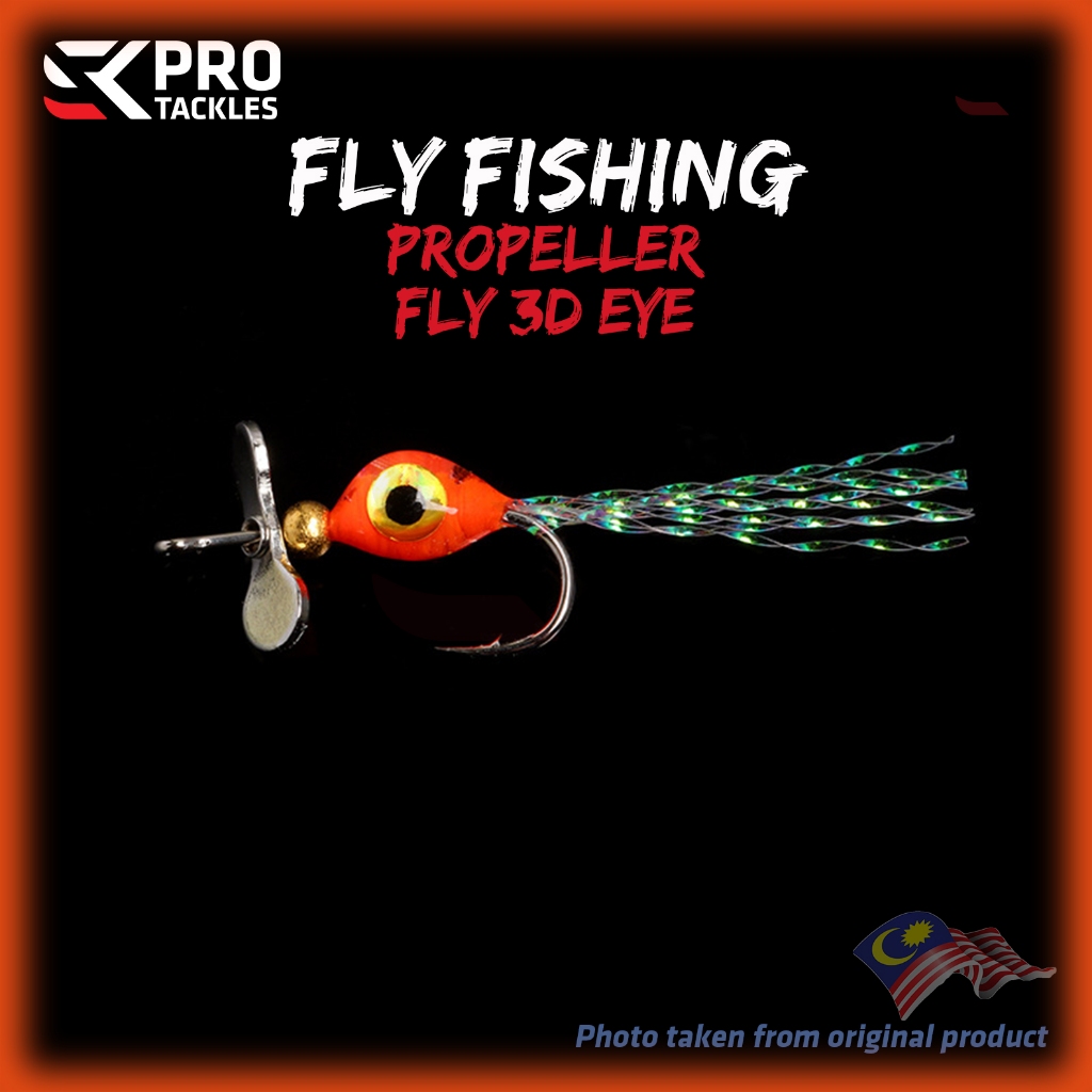 SKPRO FLY FISHING WITH PROPELLER 3D EYE LURES MICRO MINNOW | Shopee ...