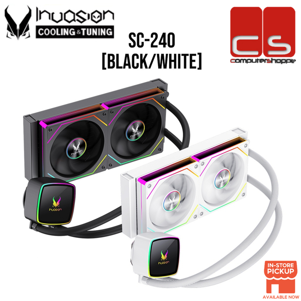 Invasion SC-240/SC-360 Liquid CPU Cooler (Black/White) | Shopee Philippines