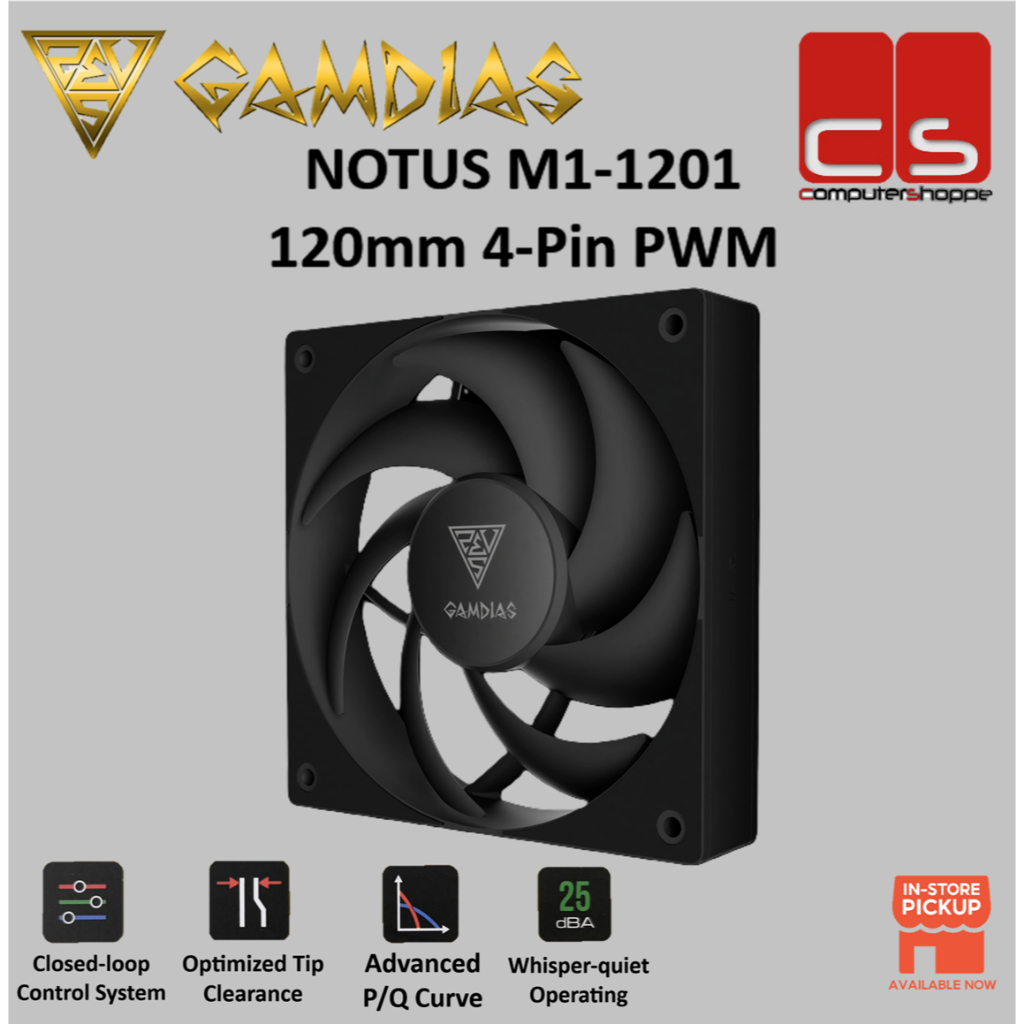 GAMDIAS NOTUS M1-1201 SILENT. STURDY. POWERFUL. FANS (1pc) | Shopee Philippines