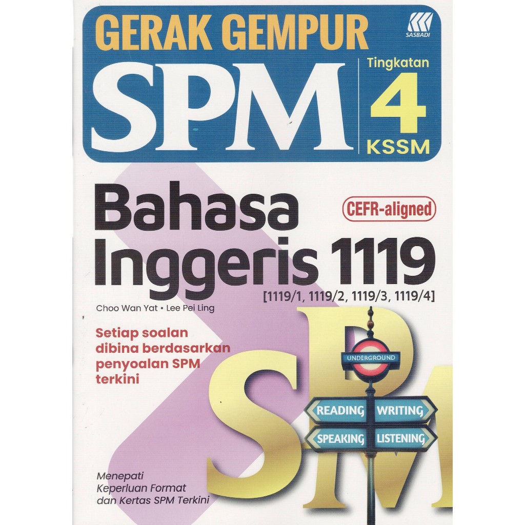 PRACTICE BOOK ( 2025 ) : GEMPUR MOTION SPM ENGLISH CEFR-ALIGNED LEVEL 4 ...
