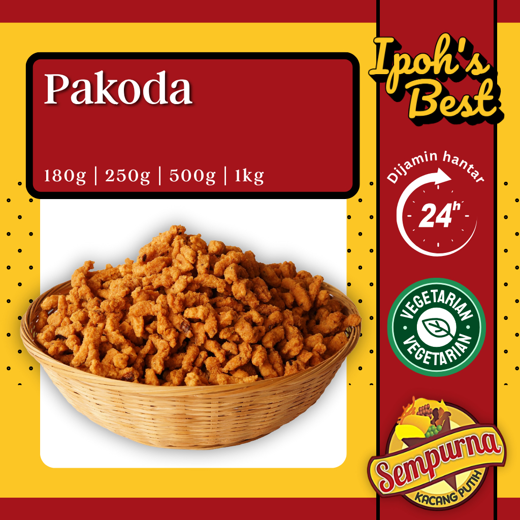 Perfect Ipoh Buntong (PAKODA) Traditional Muruku Snack and White Beans ...